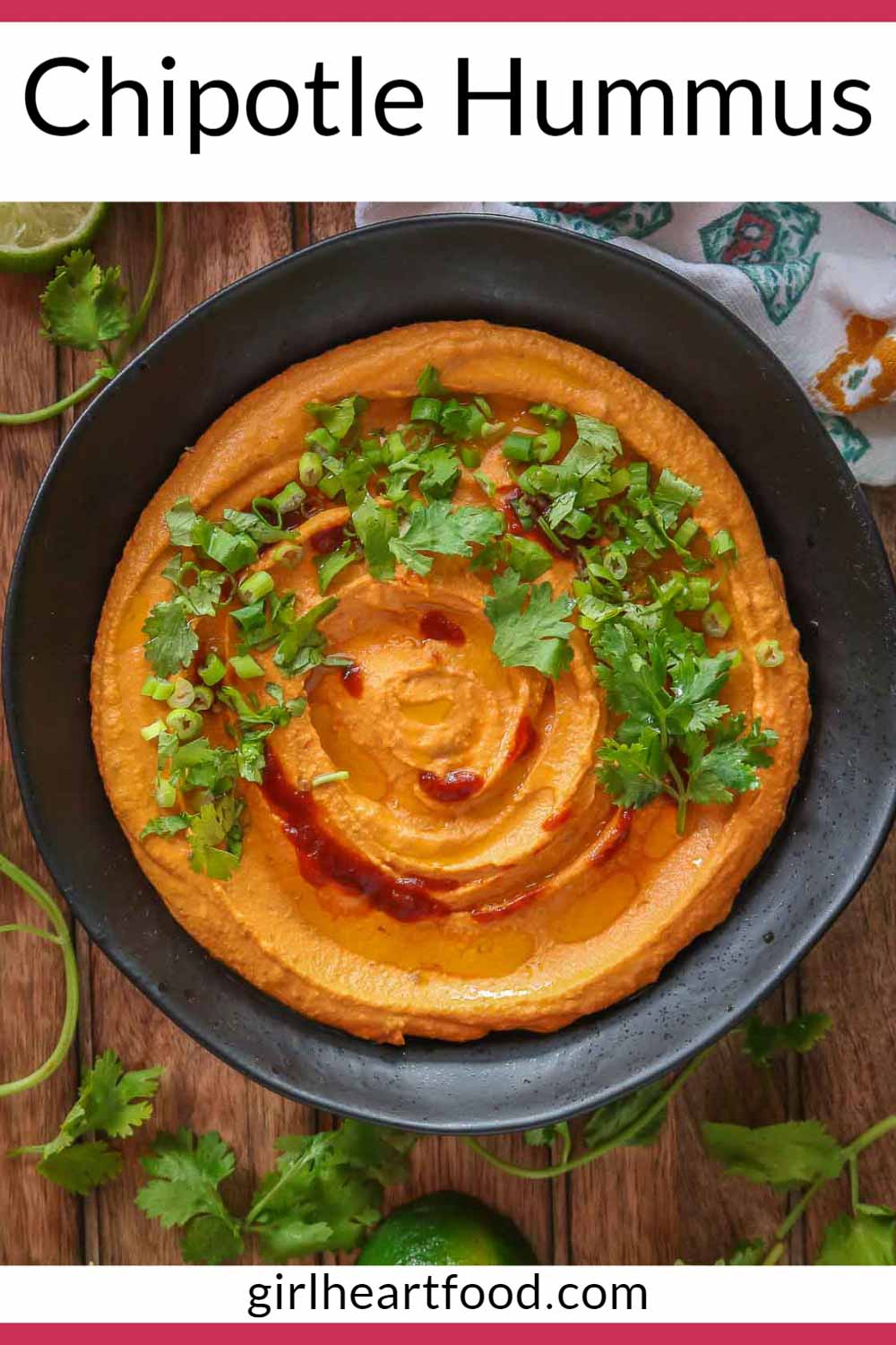 Chipotle Hummus Recipe | Girl Heart Food®