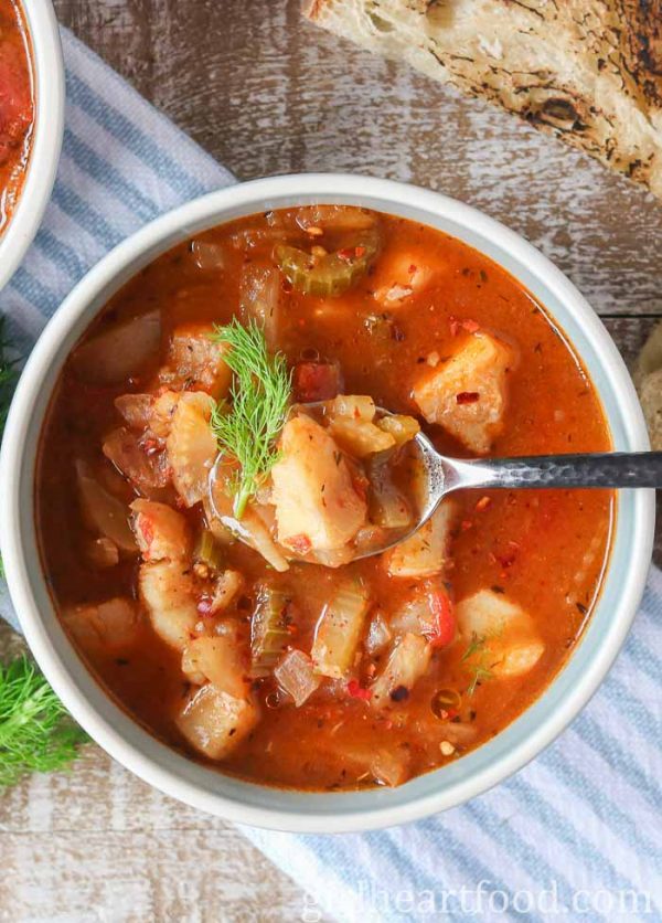 Tomato Fish Stew Recipe | Girl Heart Food®