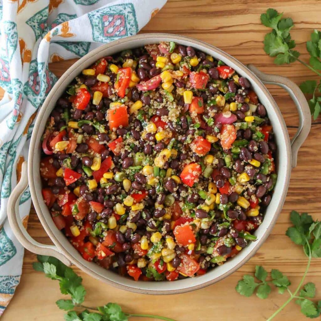 Corn and Black Bean Quinoa Salad | Girl Heart Food®