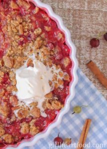 Gooseberry Crumble | Girl Heart Food®
