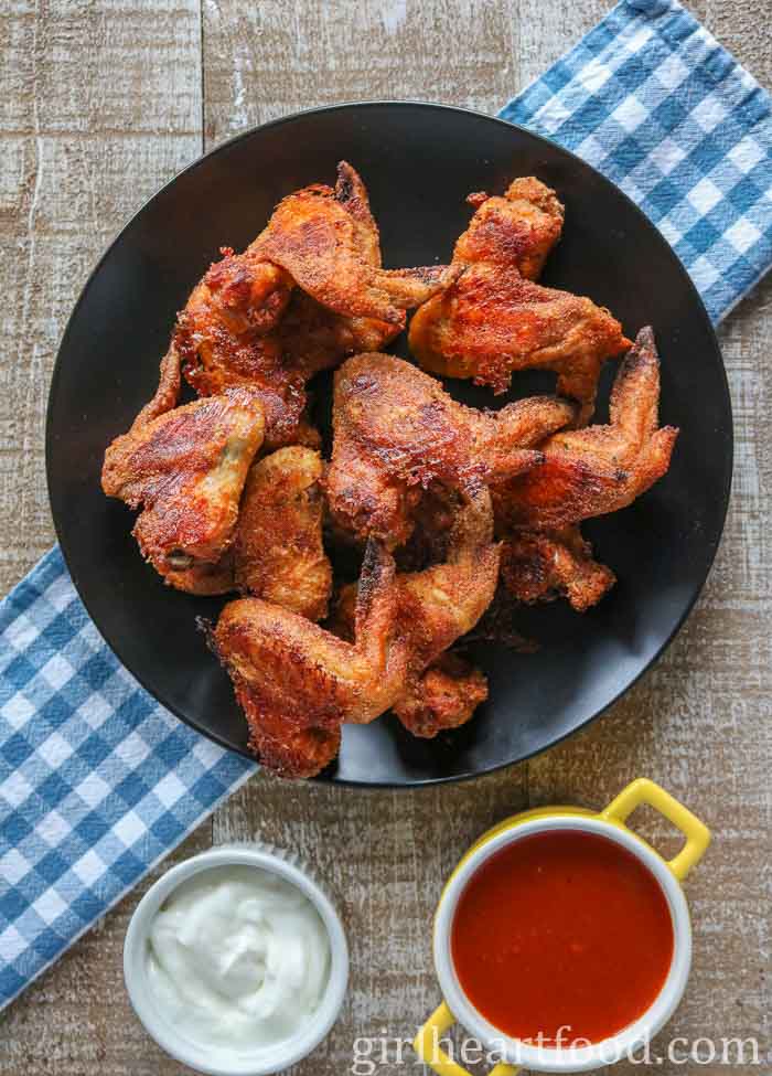 Crispy Baked Wings (a party favourite!) | Girl Heart Food