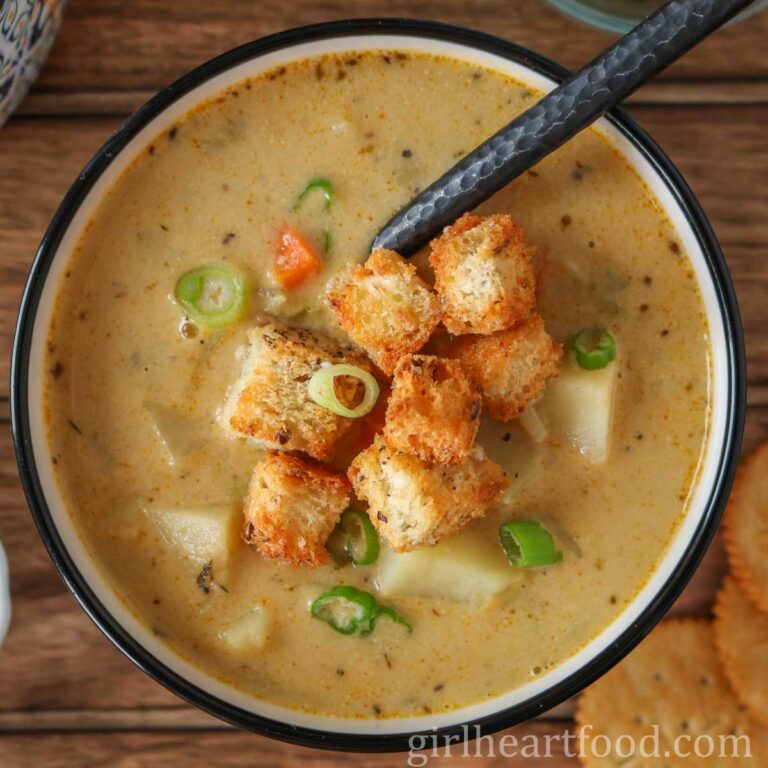 Celery Root Soup (With Other Root Veggies) | Girl Heart Food®