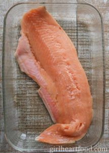 Baked Arctic Char With Honey Soy Marinade | Girl Heart Food®