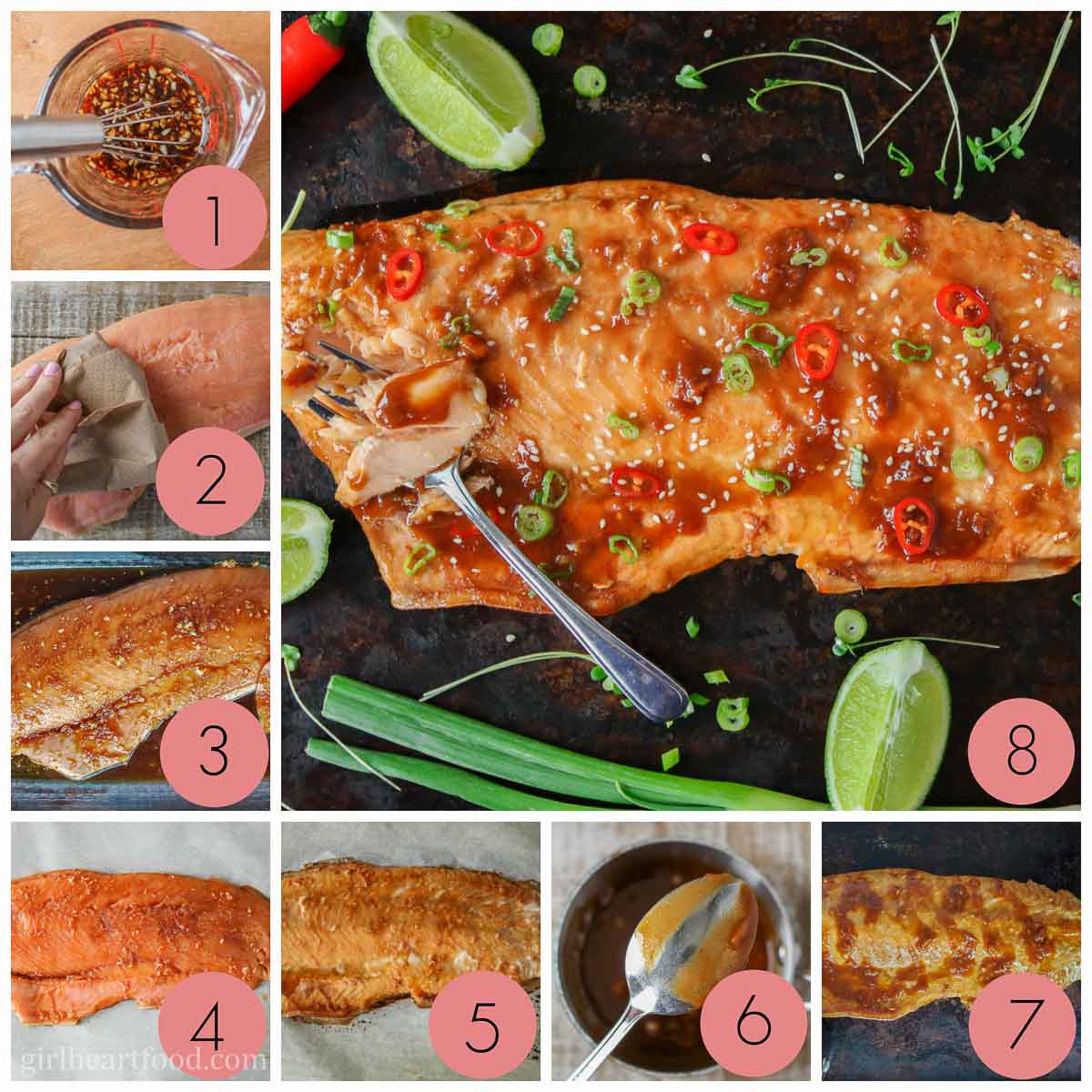 Baked Arctic Char with Honey Soy Marinade | Girl Heart Food®