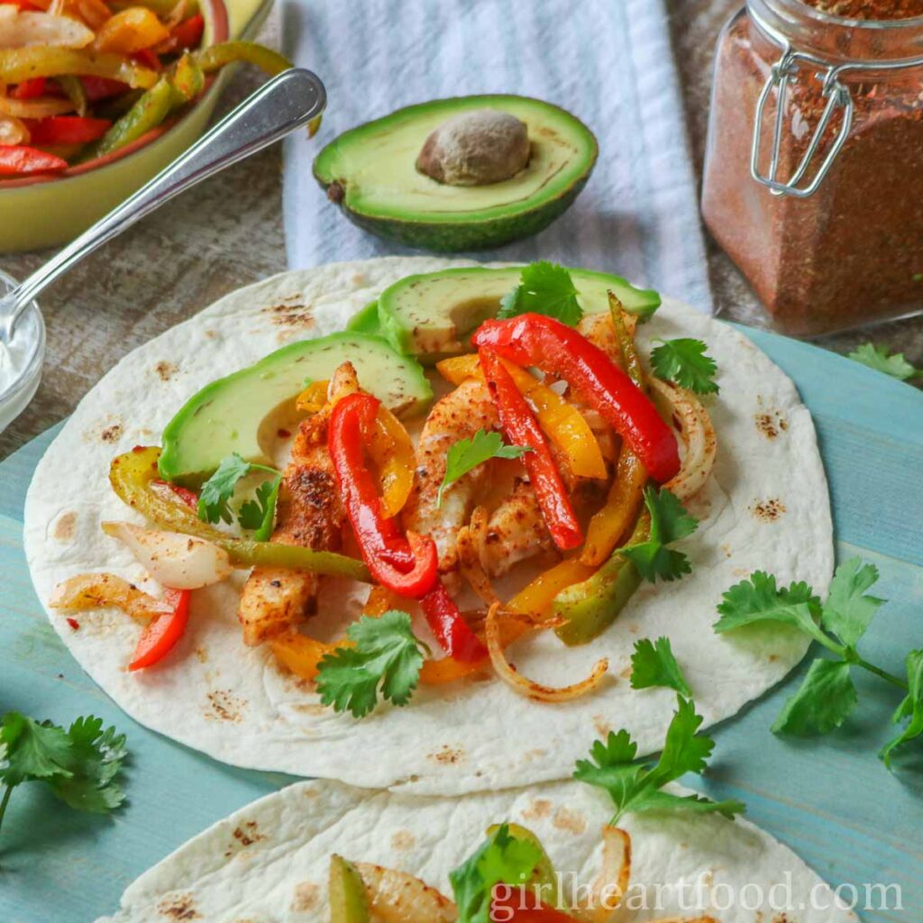 Fish Fajitas (Sheet Pan Dinner in About 20 Minutes) | Girl Heart Food®