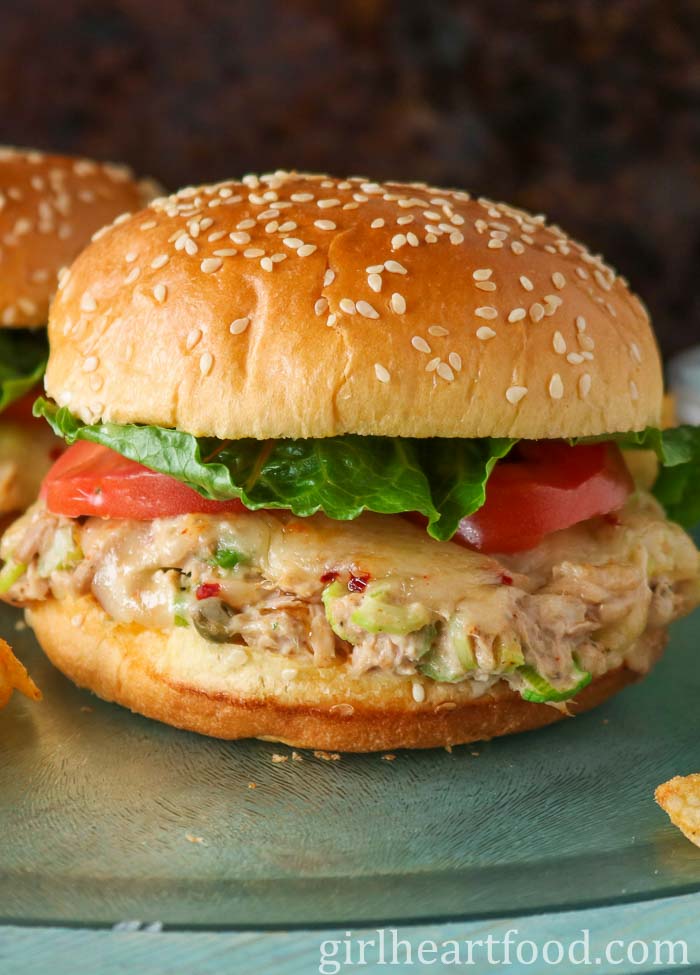 Cheesy Tuna Melt Recipe | Girl Heart Food