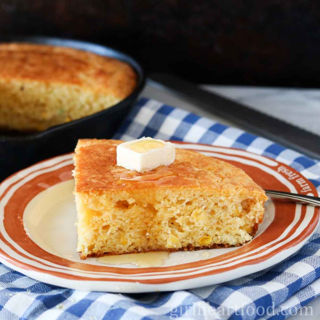 Easy Cornbread With Cheese | Girl Heart Food®