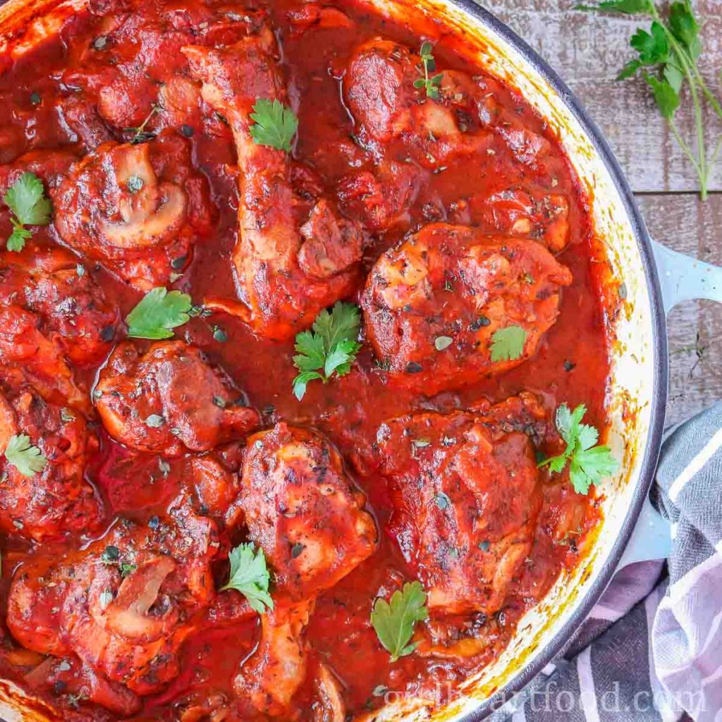 Hunter's Chicken Recipe (Easy Chicken Cacciatore) | Girl Heart Food®