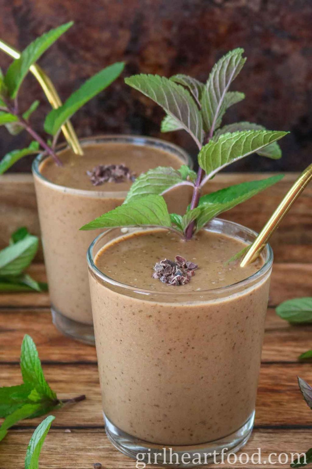 Chocolate Mint Smoothie | Girl Heart Food®