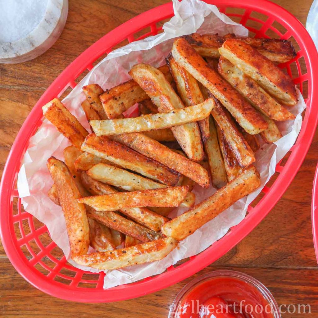 Homemade Baked Fries | Girl Heart Food®