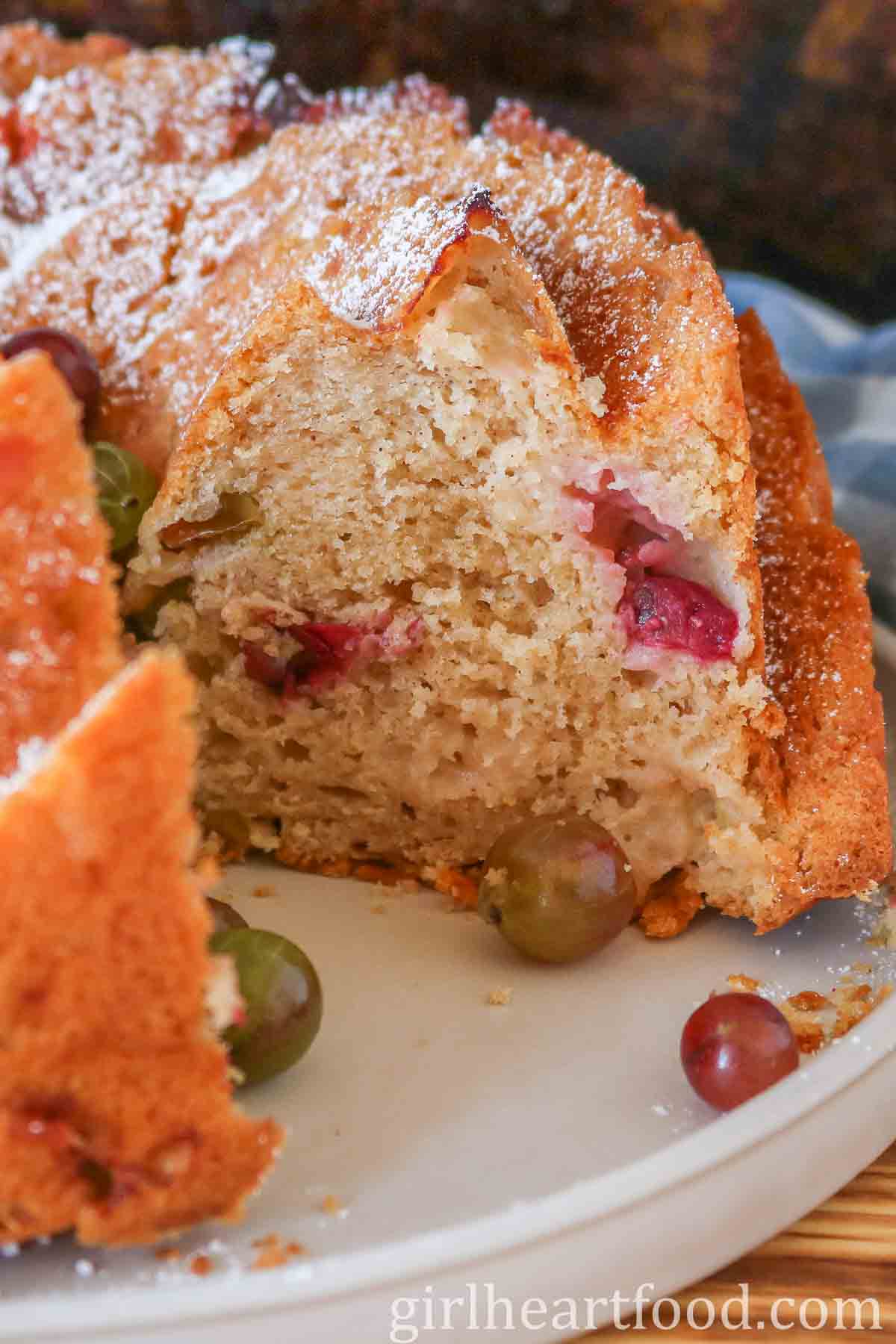 Gooseberry Cake (with cinnamon) | Girl Heart Food®