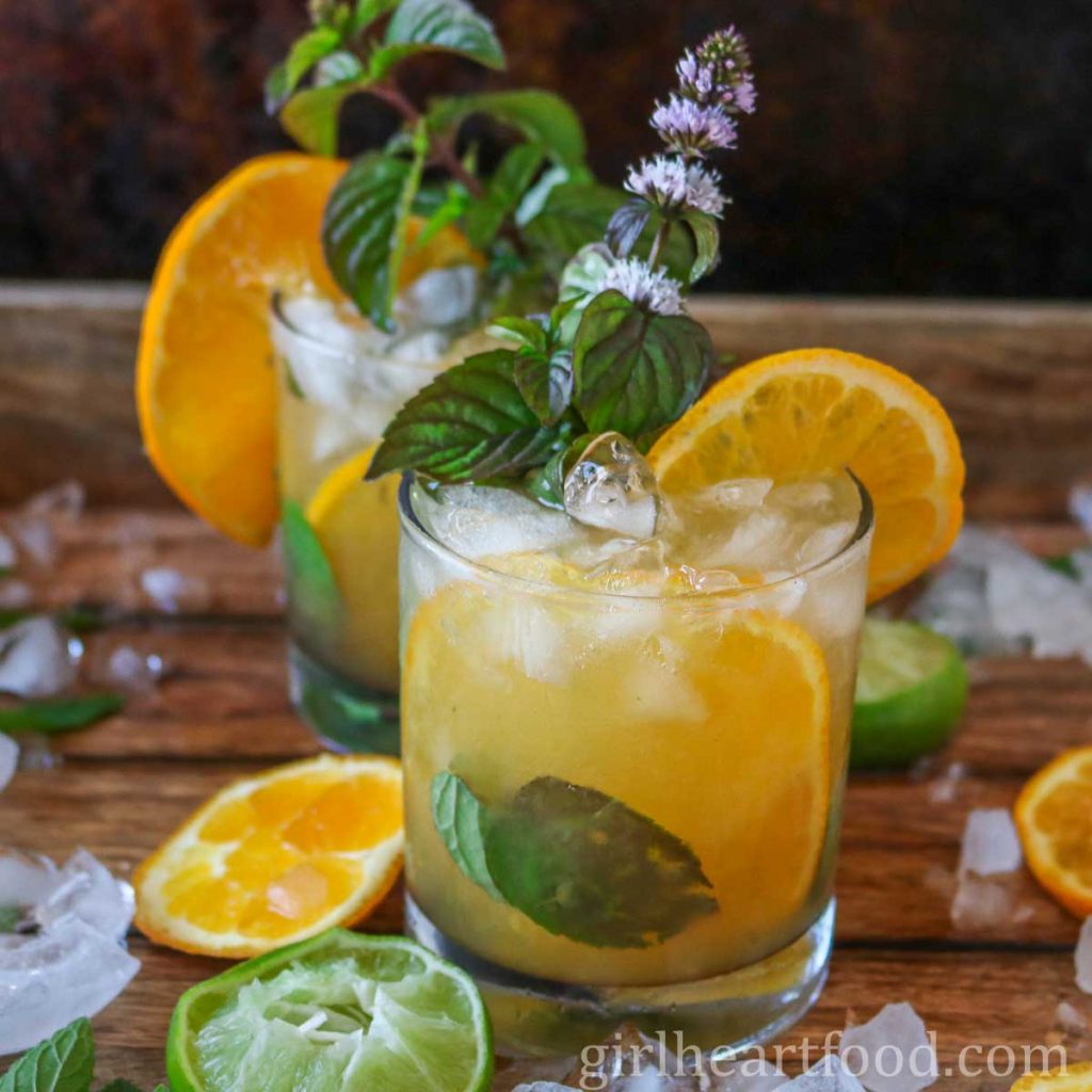 Orange Mojito Recipe | Girl Heart Food®