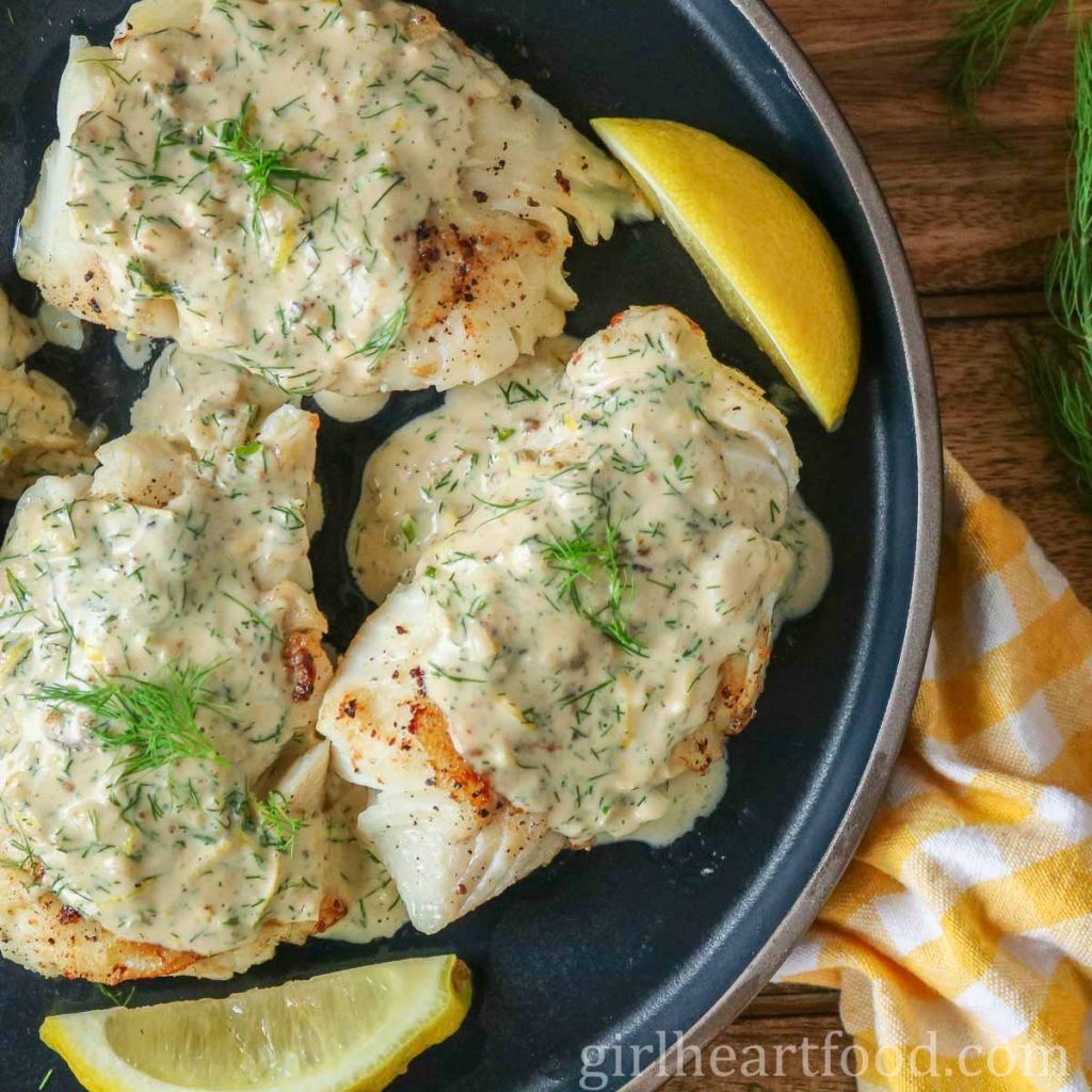Fish With Cream Sauce | Girl Heart Food®