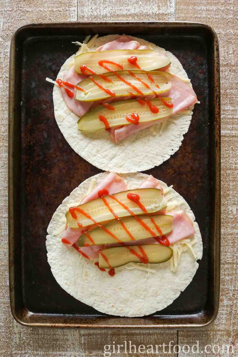 Ham and Cheese Quesadillas | Girl Heart Food®