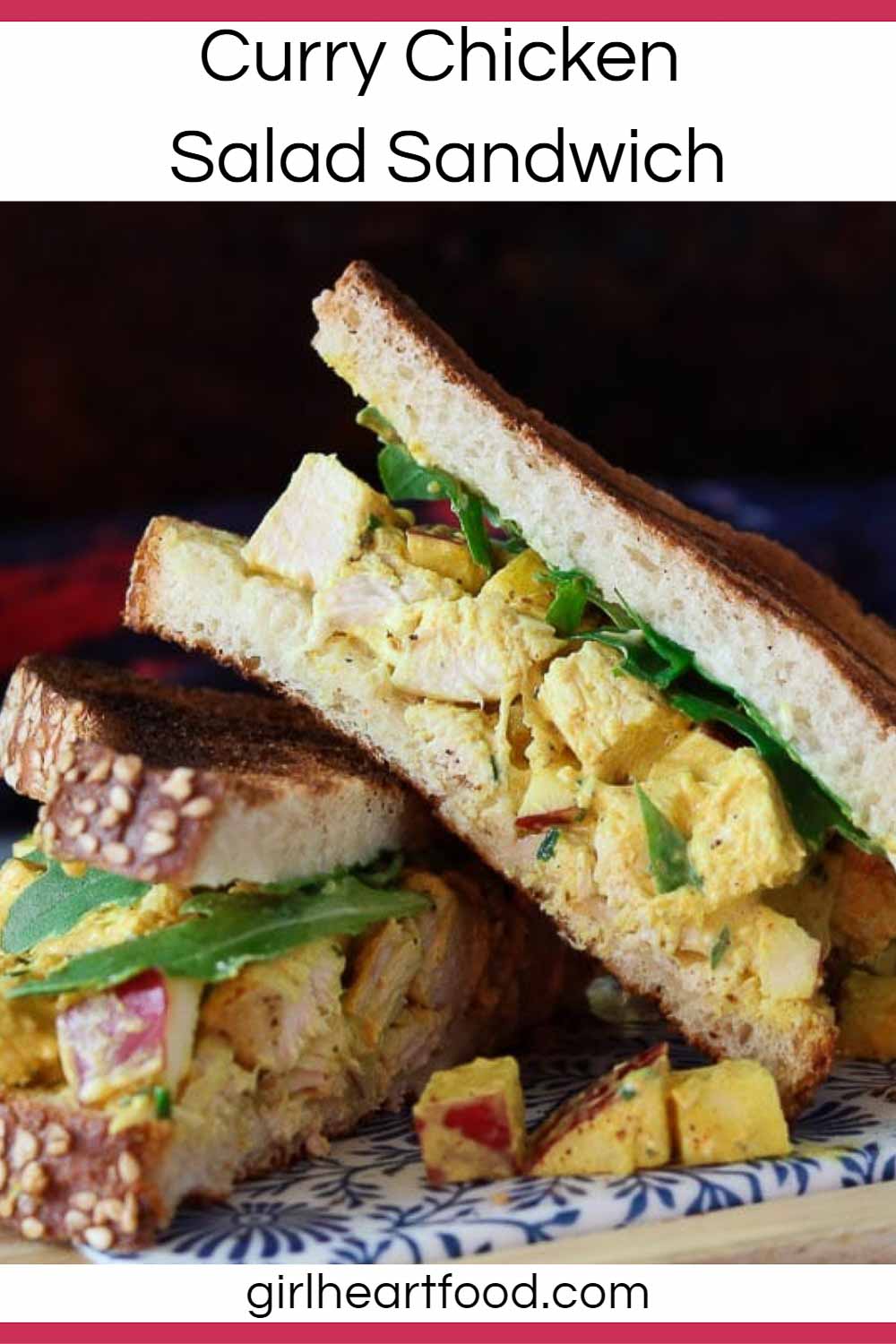 Curry Chicken Salad Sandwich | Girl Heart Food®