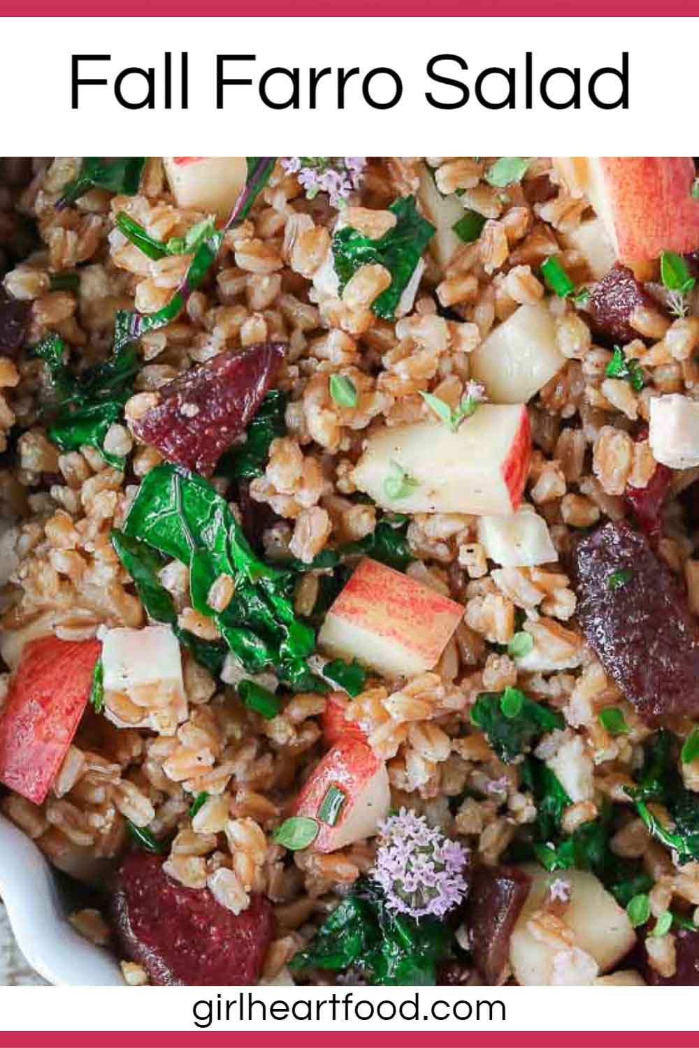 Fall Farro Salad | Girl Heart Food®