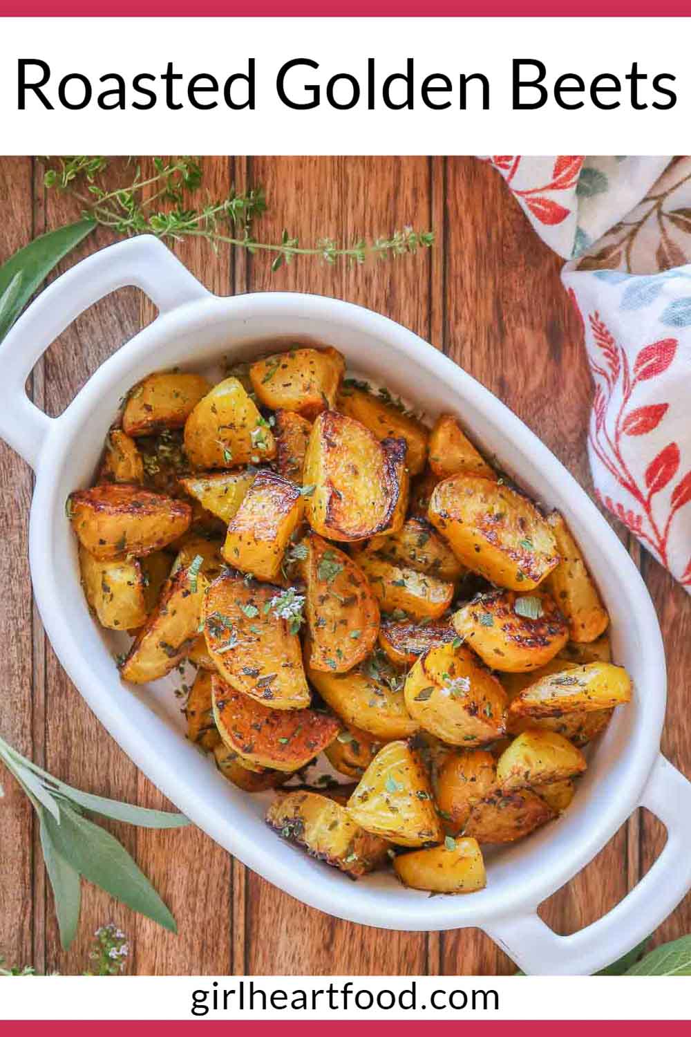 Roasted Golden Beets (Just Six Ingredients) | Girl Heart Food®
