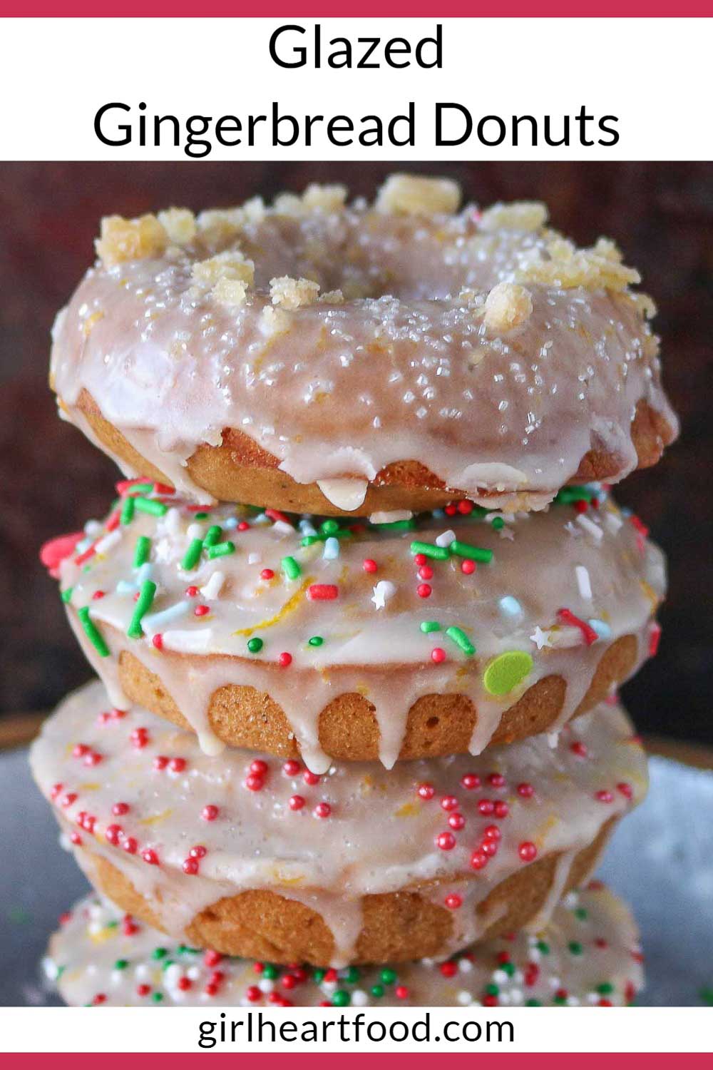 Glazed Gingerbread Donuts | Girl Heart Food®