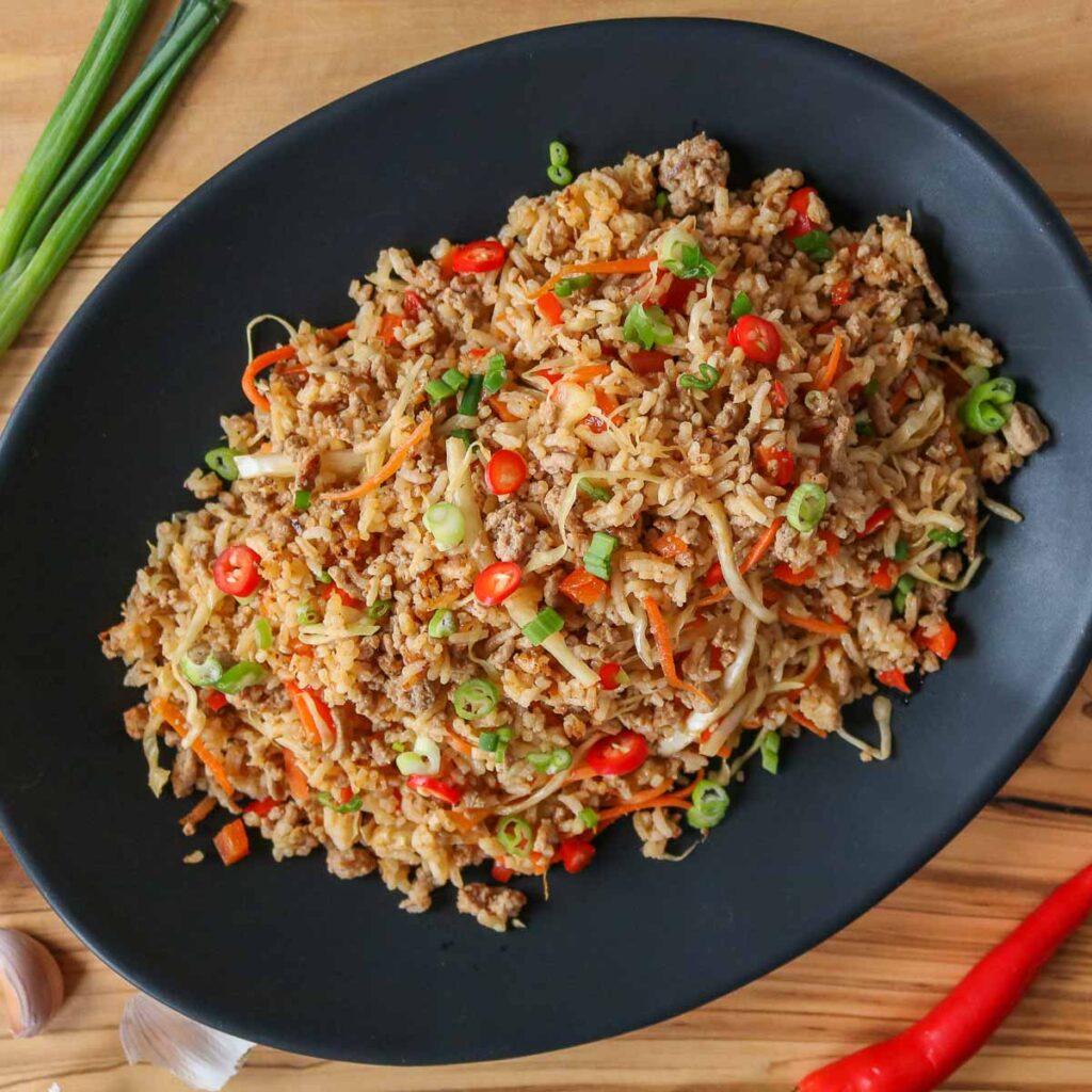 Ground Turkey Fried Rice | Girl Heart Food®