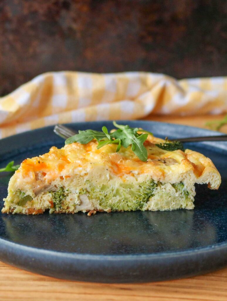 Broccoli Chicken Frittata Recipe | Girl Heart Food®