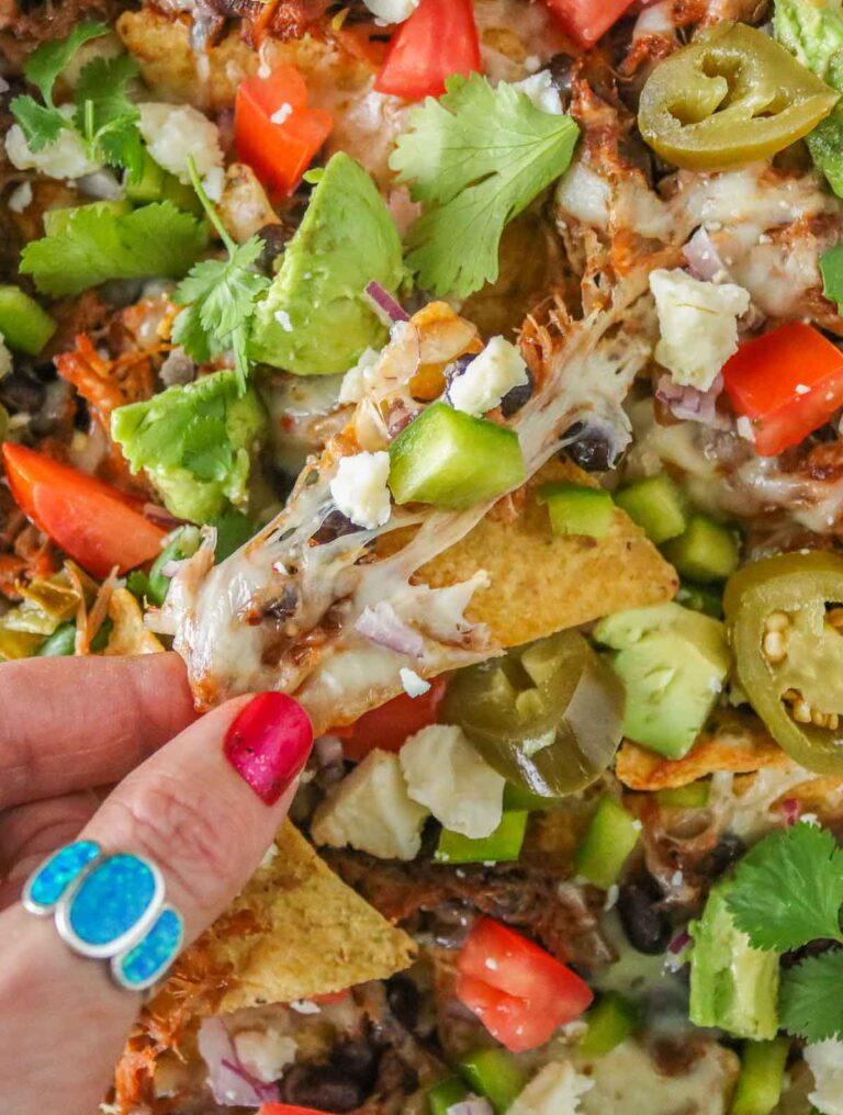 Pulled Pork Nachos | Girl Heart Food®