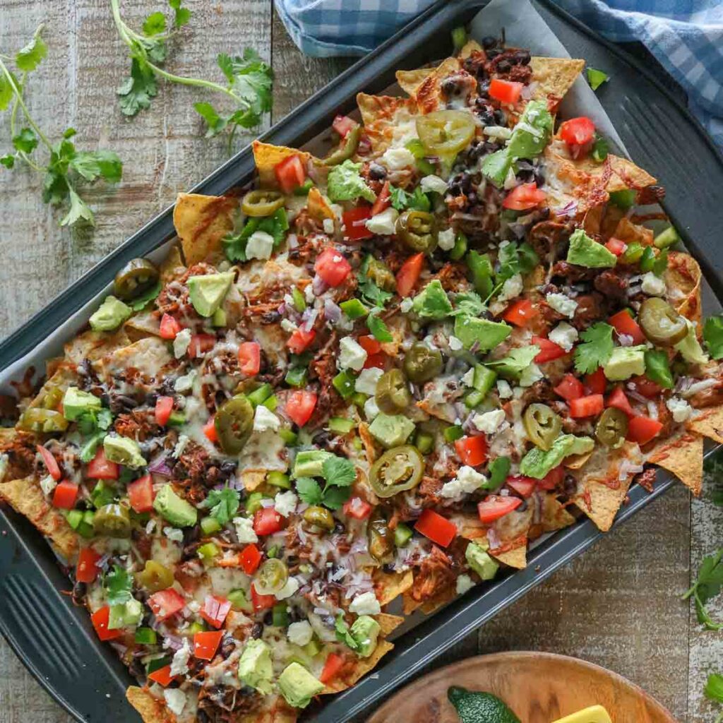 Pulled Pork Nachos | Girl Heart Food®