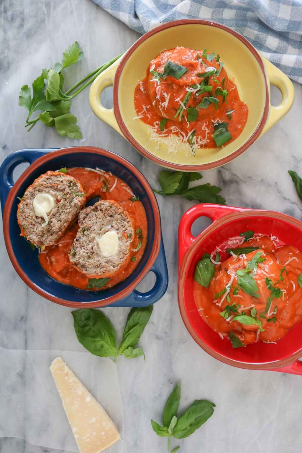 Cheesy Jumbo Meatballs | Girl Heart Food®