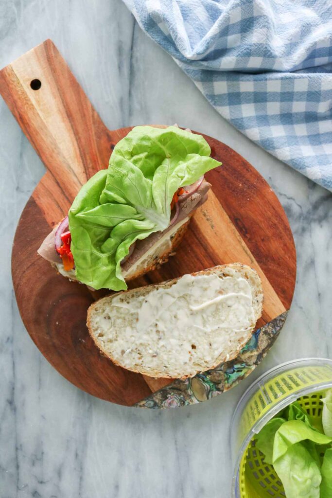 Cold Roast Beef Sandwich | Girl Heart Food®