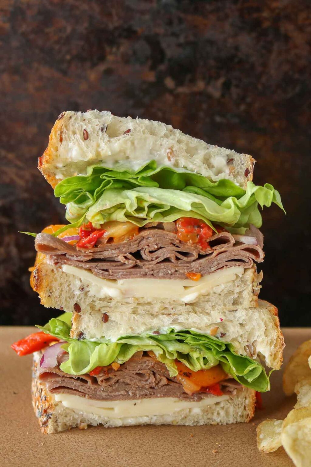 Cold Roast Beef Sandwich | Girl Heart Food®