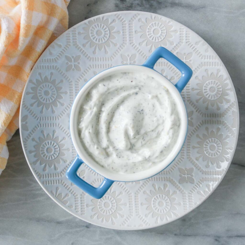 Lemon Dill Yogurt Sauce | Girl Heart Food®
