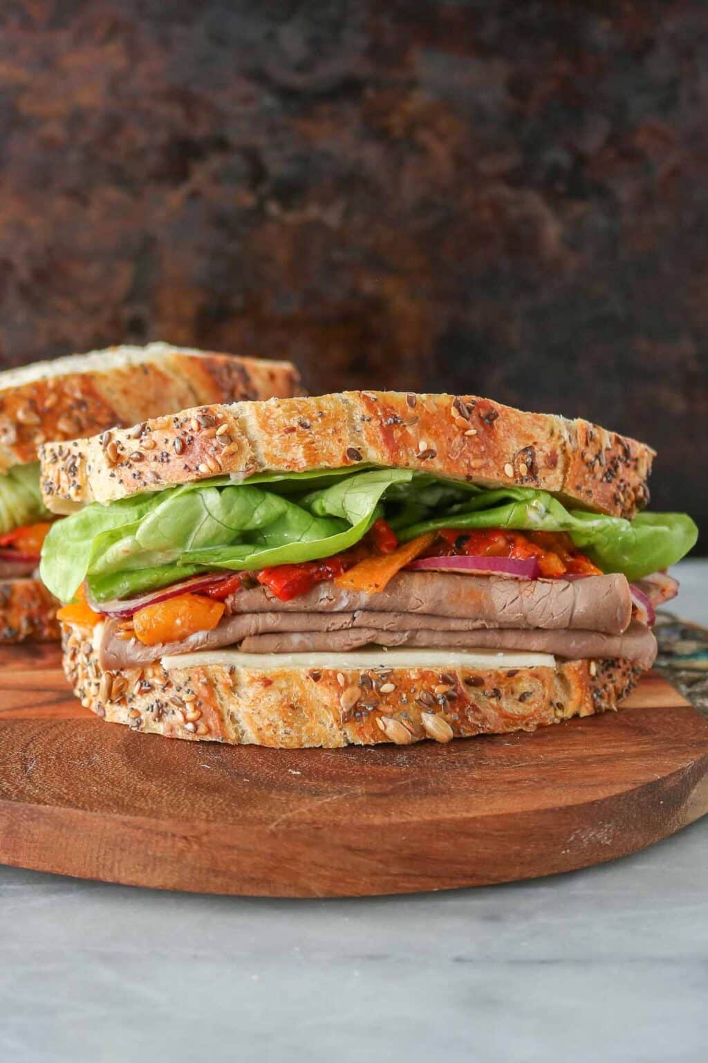 Cold Roast Beef Sandwich | Girl Heart Food®