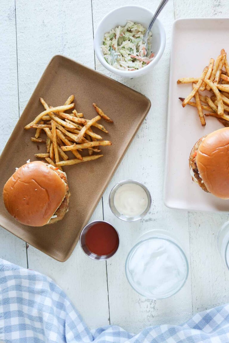 Buffalo Chicken Burgers | Girl Heart Food®