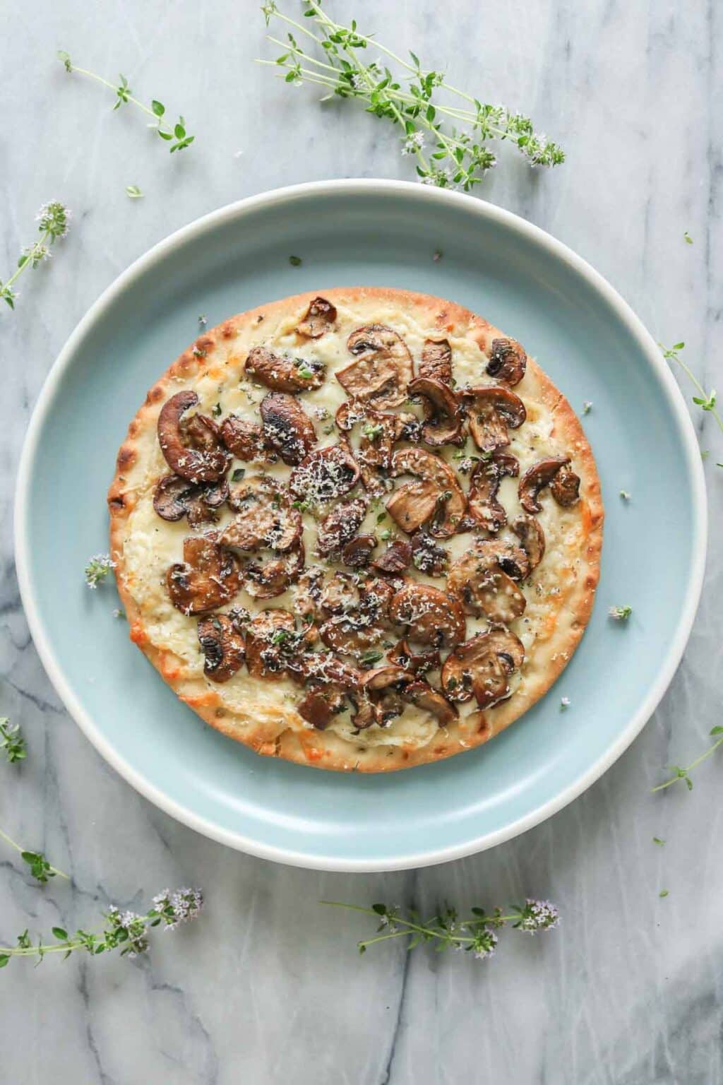 Mushroom Pizza | Girl Heart Food®