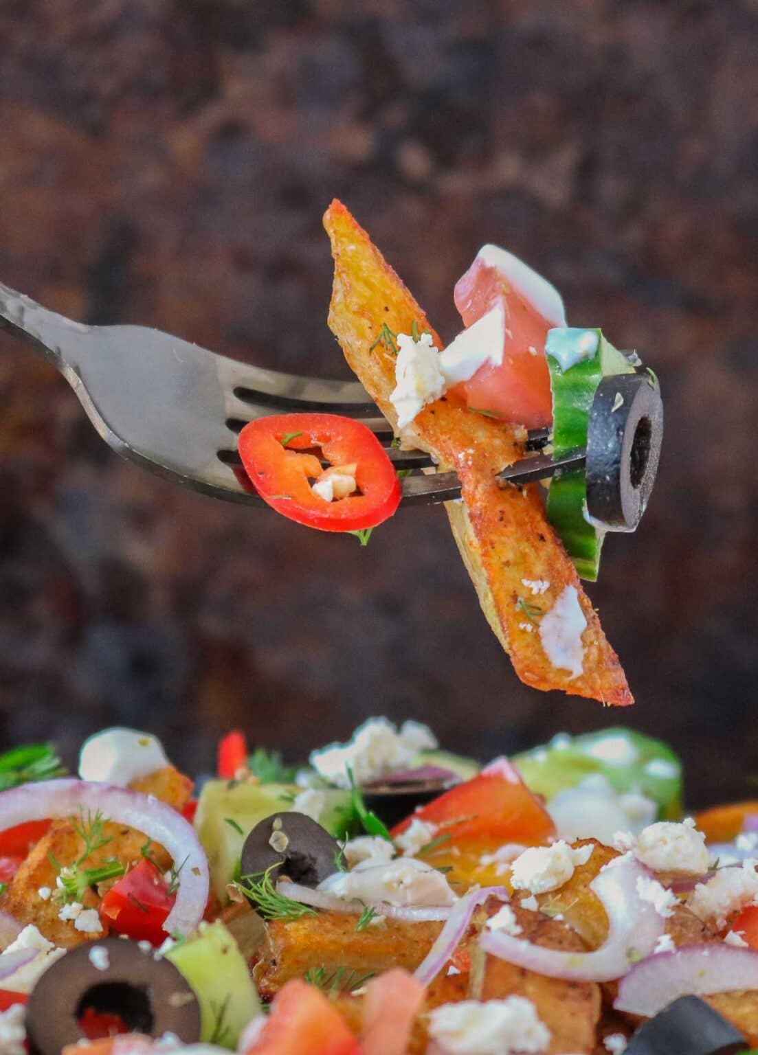 Mediterranean Fries | Girl Heart Food®